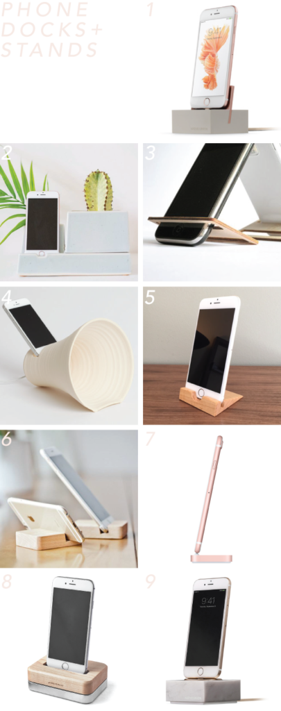 9 Phone Docks + Stands - Design Crush